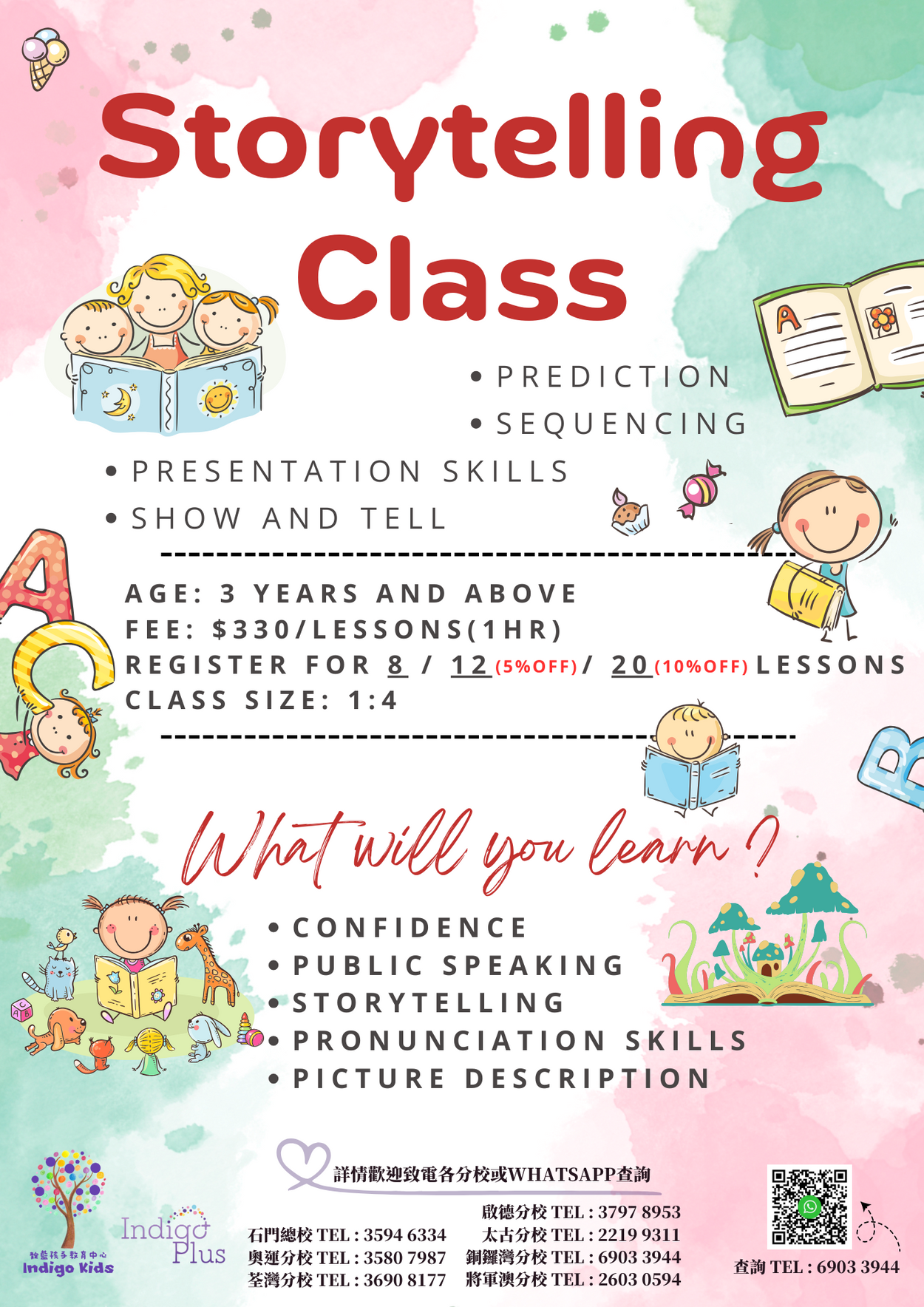 English Course: Storytelling Class – Indigo Kids | 專業幼稚園升小升中面試培訓中心 | 家長熱門推薦